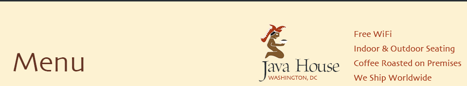 Java House :: Menu